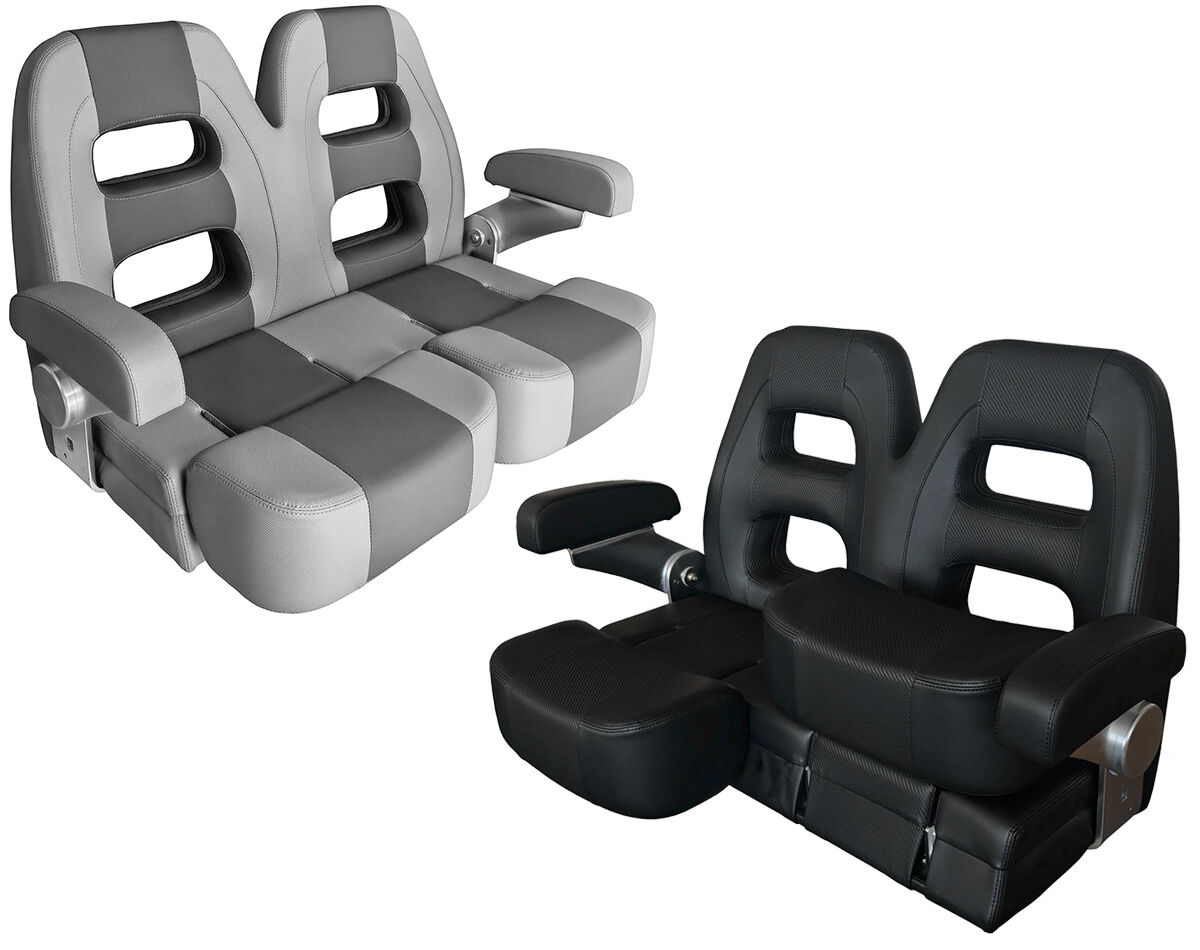 HM58D Double Flip-Up Helm Master Boat Seat