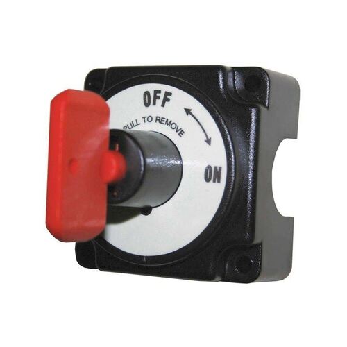 Mini Battery Isolator Switch with Removable Key - Boat Accessories
