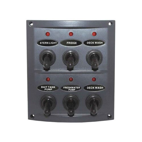Switch Panel - Deluxe 6 Switch LED - Boat Accessories Australia