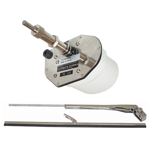 Windshield Wiper Kit with Waterproof Cover - 12v - Boat Accessories