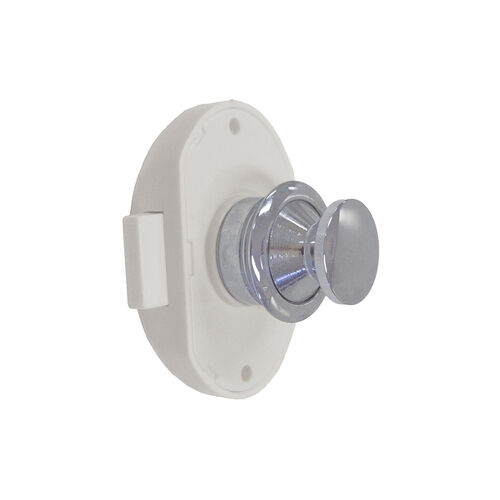 Door Latch - Push Button Chrome Plated - Boat Accessories Australia